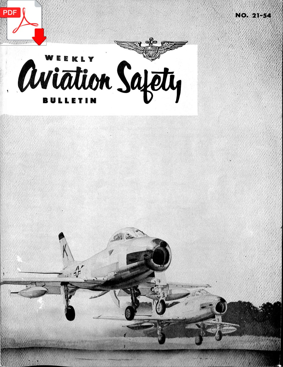 US Navy weekly aviation safety bulletin #21-1954 — www.skyshelf.eu