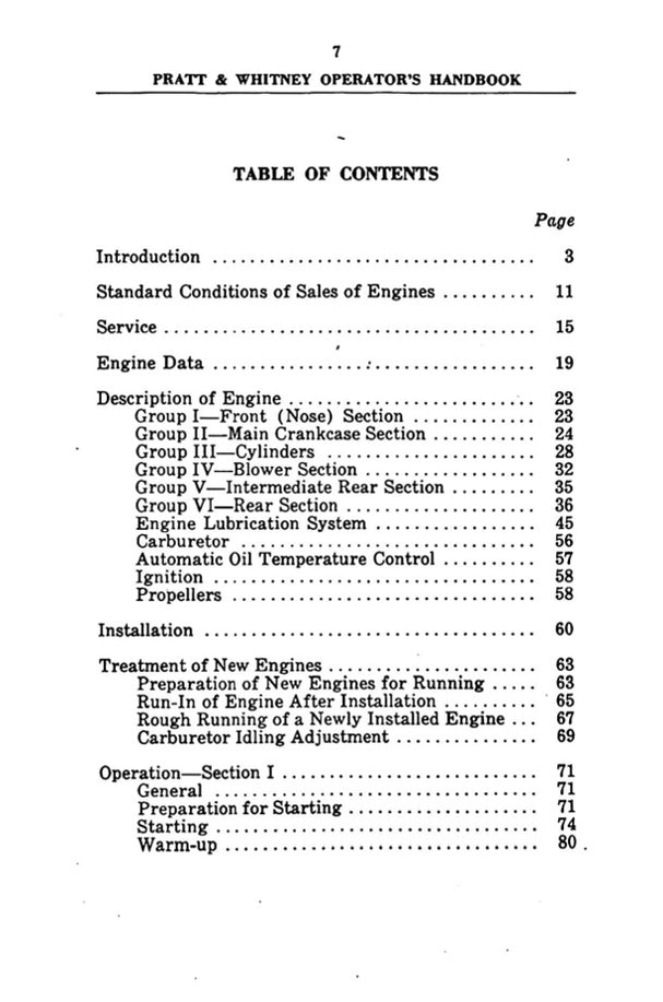 Pratt & Whitney Twin Wasp D Series engines operators handbook (PDF ...