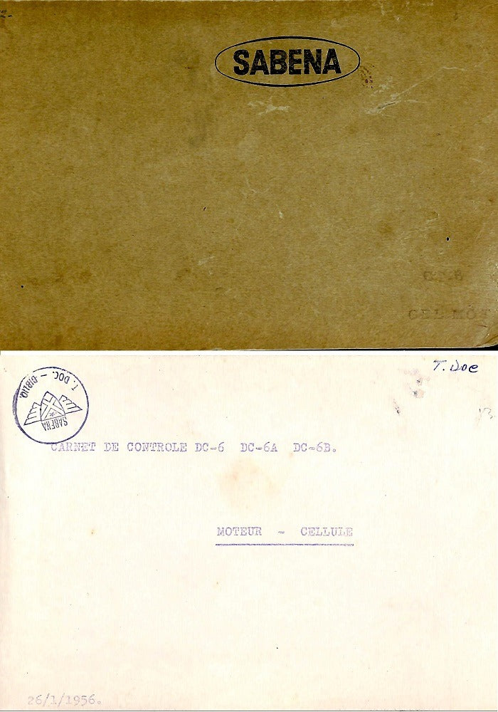 SABENA - Douglas DC-6 DC-6A DC-6B Control Handbook (1956) — www.skyshelf.eu