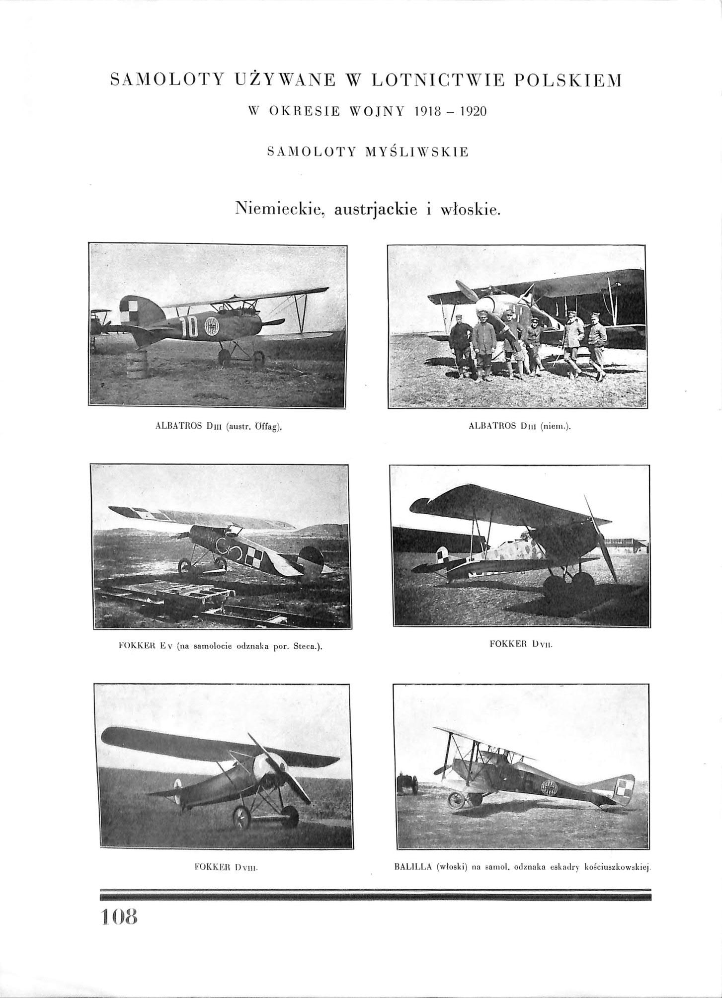 Historia polskiego lotnictwa 1909-1933 Polish Aviation History — www ...
